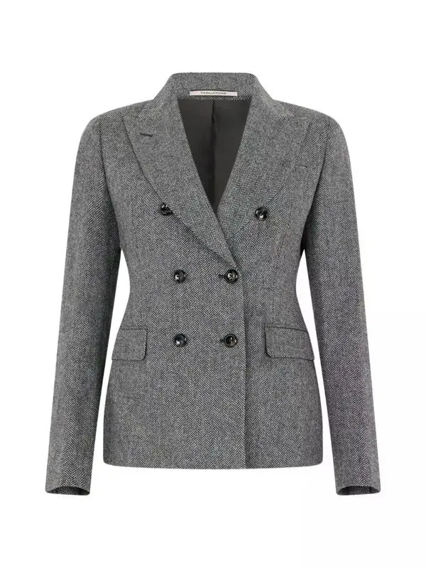 Tagliatore Herringbone Double-breasted Blazer