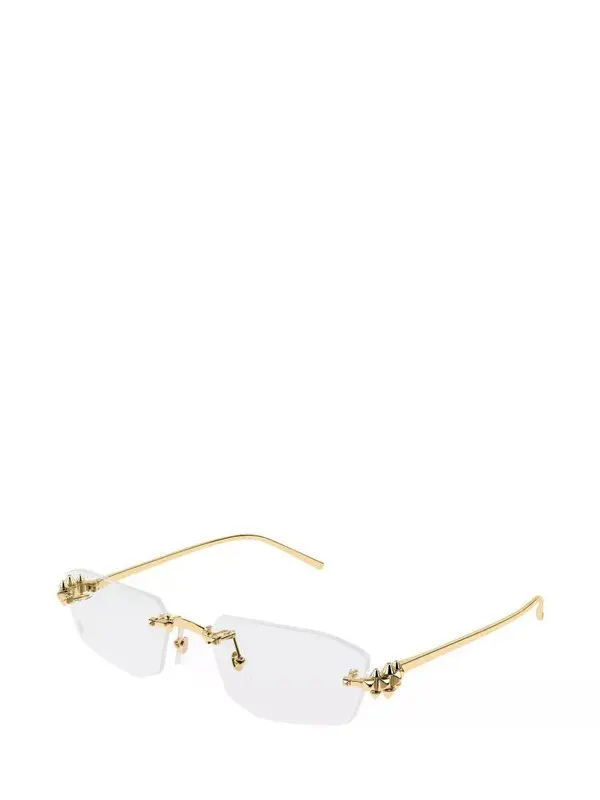 Cartier Clash De Rimless Geometric-frame Glasses