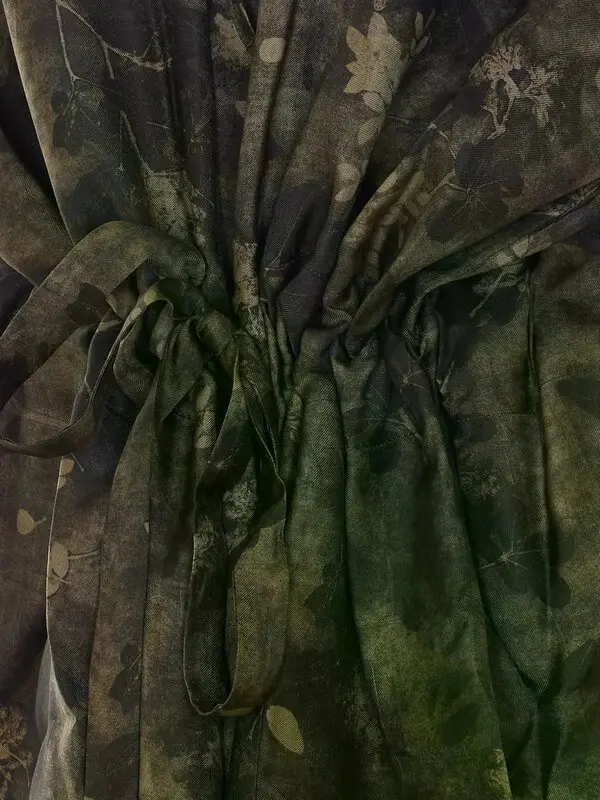UMA WANG Floral-print Drawstring Dress