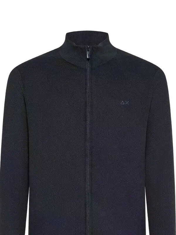 SUN 68 Zip-up Knitted Sweater