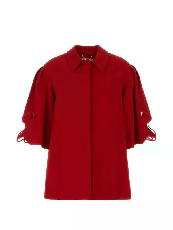 Blumarine Cut-out Flared-sleeve Oversize Jacket