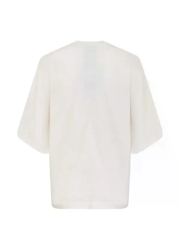 AGOLDE Shoulder Cut-out T-shirt - Neutrals