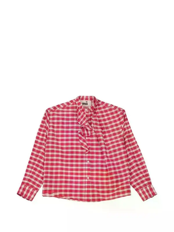MII Jabo Ruffled Gingham Shirt