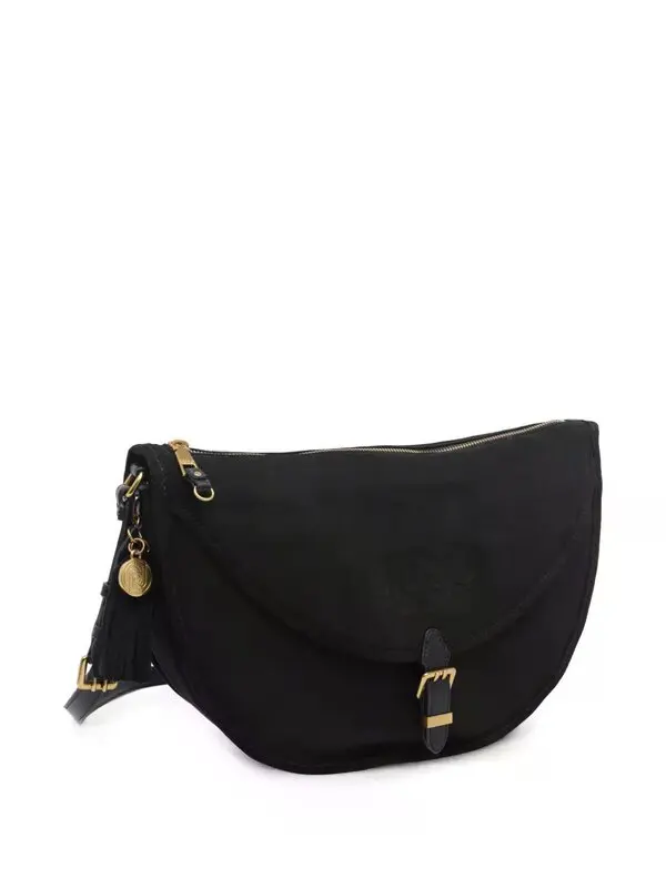 Liu Jo Logo-debossed Buckle-detail Shoulder Bag - Black