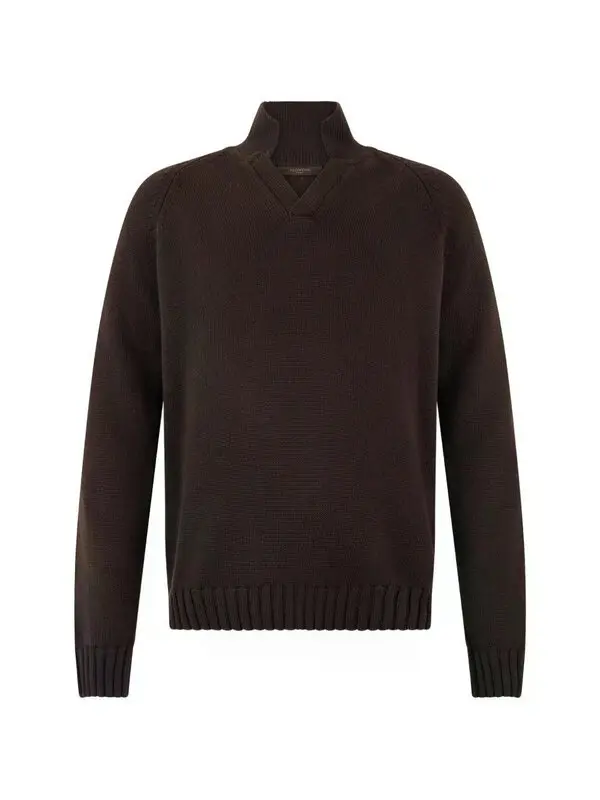 SLOWEAR Raglan-sleeve High-neck Sweater
