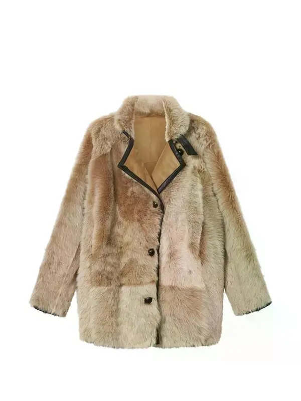 Isabel Marant Étoile Rema Shearling Coat - Ecru