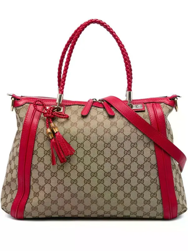 Gucci 2016-2026 Gg Canvas Bella Convertible Tote Satchel