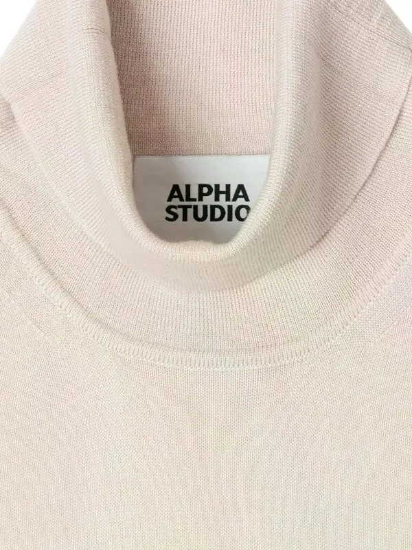Alpha Studio Roll-neck Wool Sweater