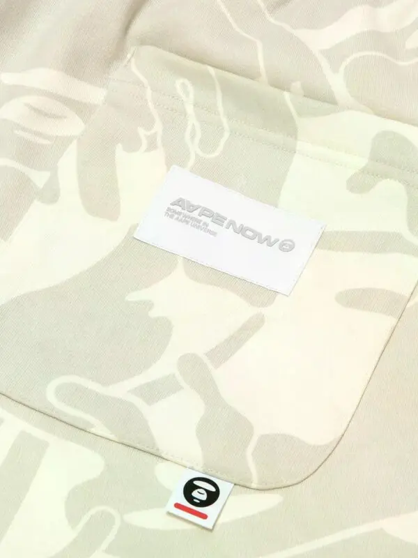 AAPE BY *A BATHING APE Camouflage-print Logo-patch Shorts