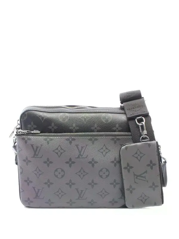 LOUIS VUITTON 2010s Trio Messenger Monogram Eclipse Messenger Bag