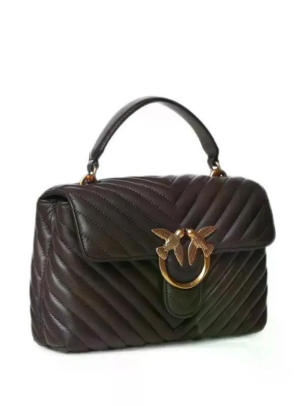 Pinko Mini Love Lady Puff Chevron-quilted Tote Bag