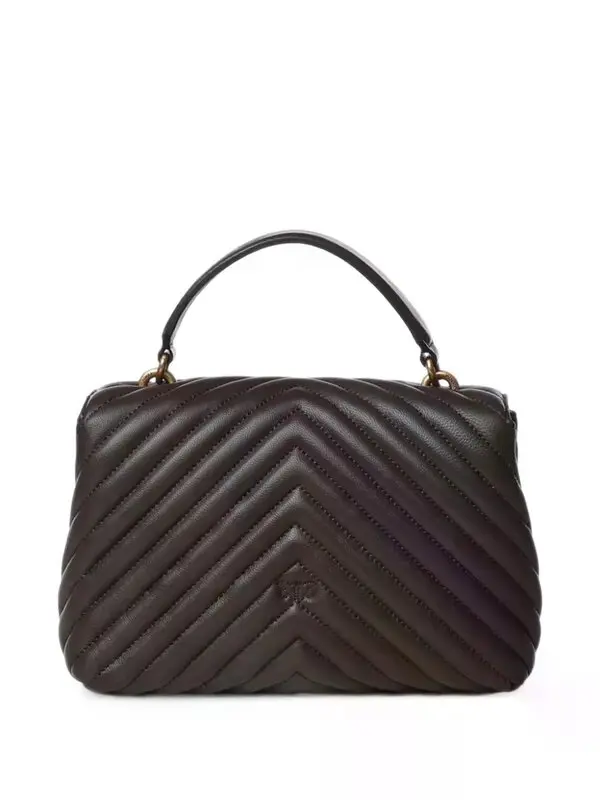 Pinko Mini Love Lady Puff Chevron-quilted Tote Bag