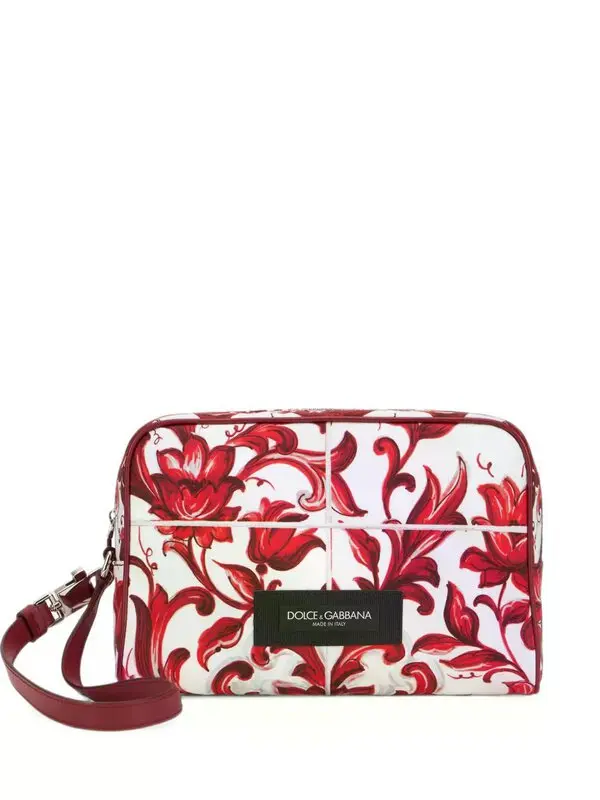 Dolce & Gabbana Majolica-print Essenza Poplin Handbag