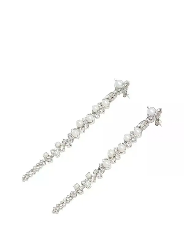 Simone Rocha Drip Crystal-embellished Earrings - Silver