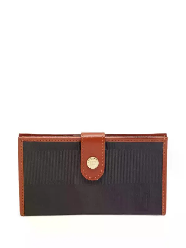 Fendi Striped Bifold Wallet - Black