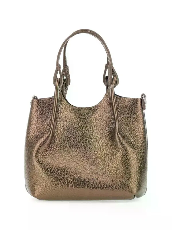 GIANNI CHIARINI Dua Metallic Leather Tote Bag