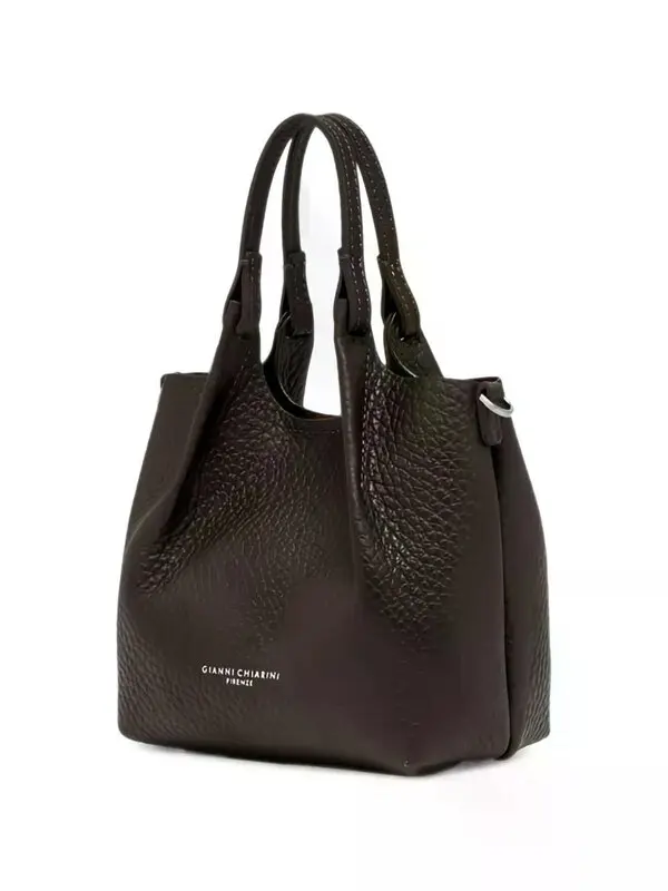 GIANNI CHIARINI Grained Leather Tote Bag