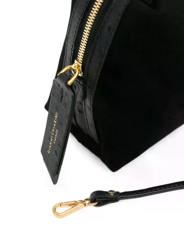 GIANNI CHIARINI Alifa Ostrich-effect Leather Tote Bag