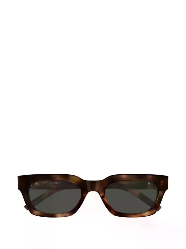 Saint Laurent Rectangle-frame Sunglasses - Brown