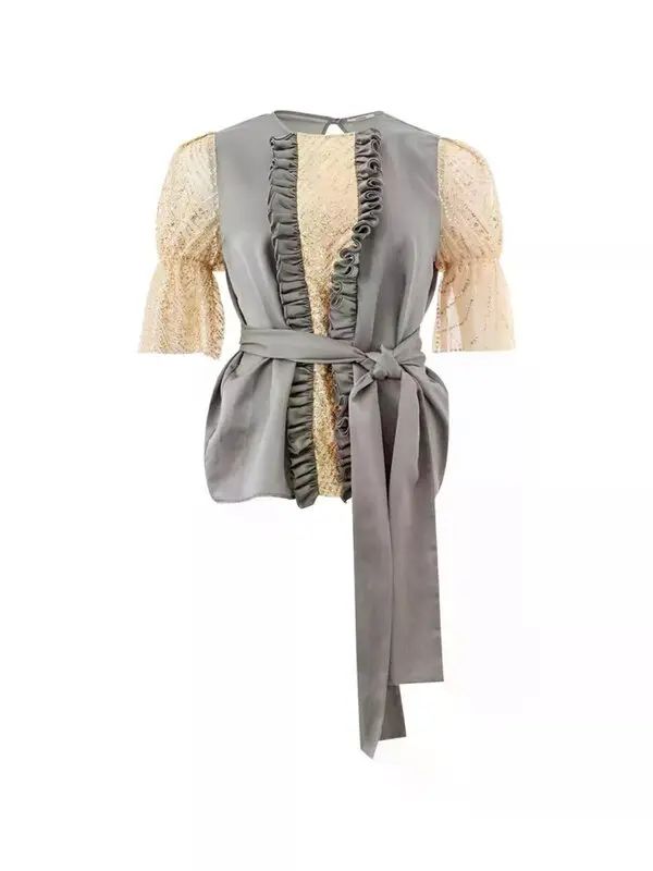 LARDINI Ruffled Blouse