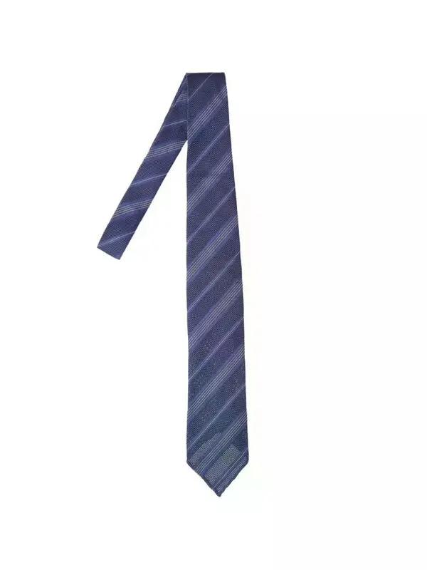 Cesare Attolini Diagonal-stripe Grenadine Tie