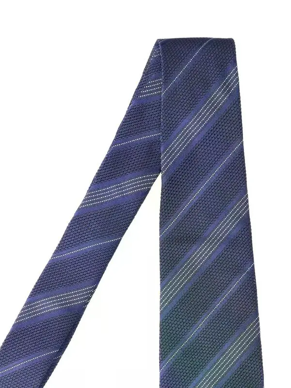 Cesare Attolini Diagonal-stripe Grenadine Tie