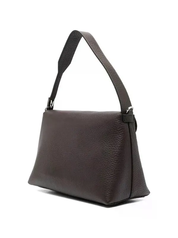 Orciani Midi Nana Soft-grained Leather Shoulder Bag