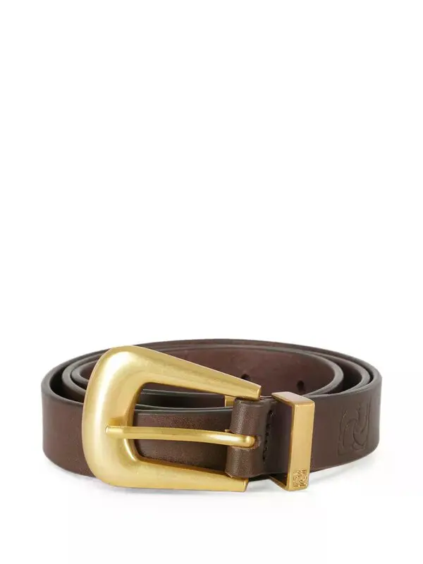 Magda Butrym Logo-embossed Leather Belt - Brown