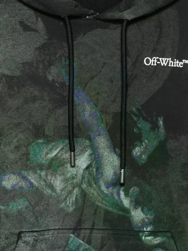 Off-White Graphic-print Drawstring Hoodie