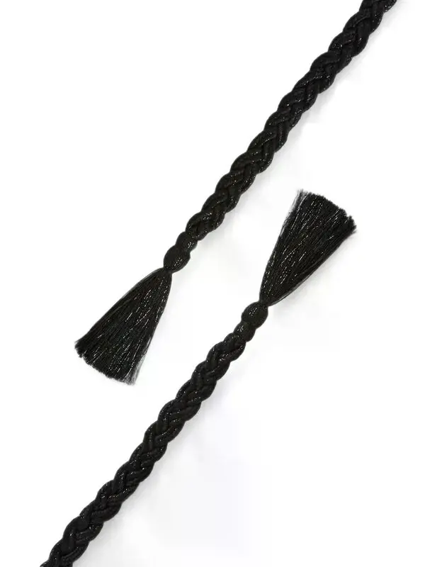 Momoni Chiuha Braided Tassel Belt - Black