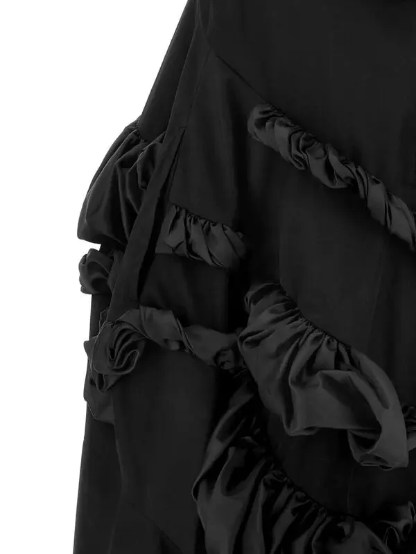 Comme Des Garçons Ruffled Asymmetrical Mini Dress