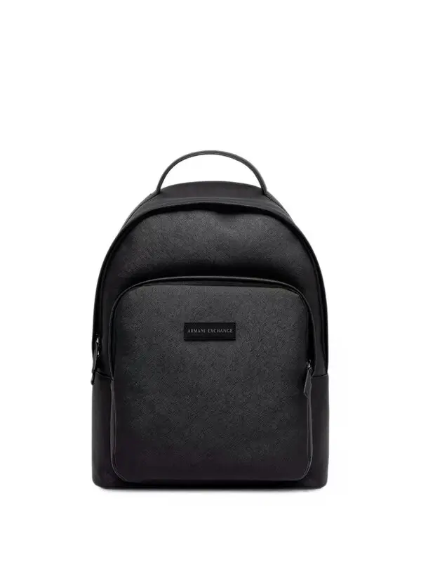 Armani Exchange Logo-patch Cross-grain Backpack