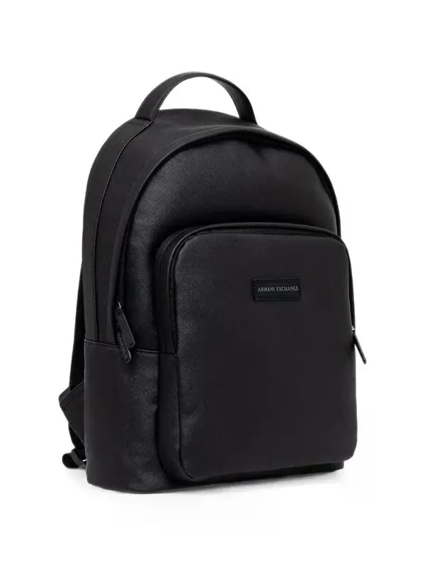 Armani Exchange Logo-patch Cross-grain Backpack