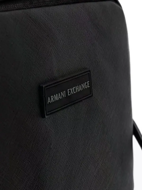 Armani Exchange Logo-patch Cross-grain Backpack