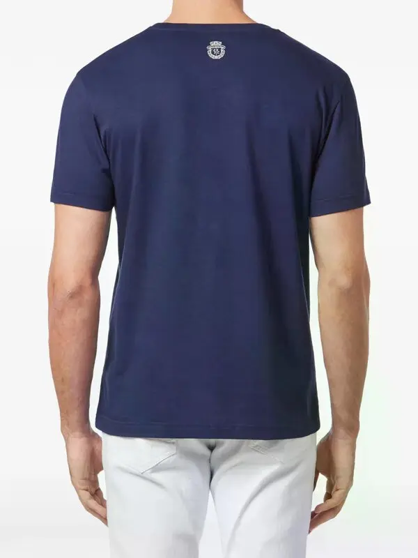 BILLIONAIRE Palm-print Crest-motif T-shirt