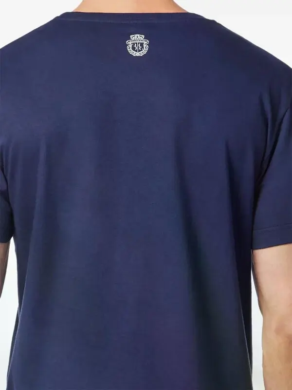 BILLIONAIRE Palm-print Crest-motif T-shirt