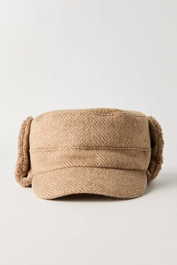 Free People Cozy Convertible Cadet Hat - Beige