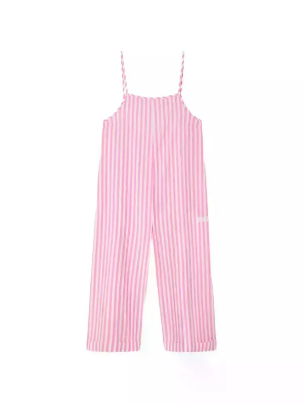American Vintage Vertical-stripe Jumpsuit - Pink