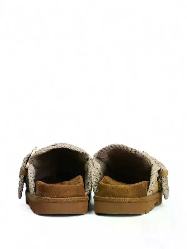 Mou Crochet-trim Buckled Sandals