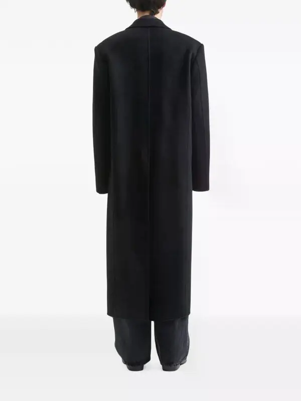 Séfr Tetsu Peak-lapel Single-breasted Coat