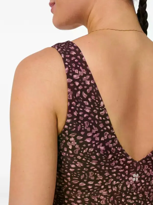 Sweaty Betty Soft-dot Print V-neck Sports Bra