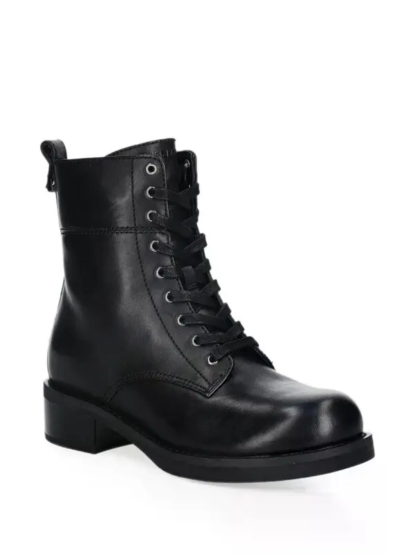 Michael Kors Lyle Leather Combat Boots