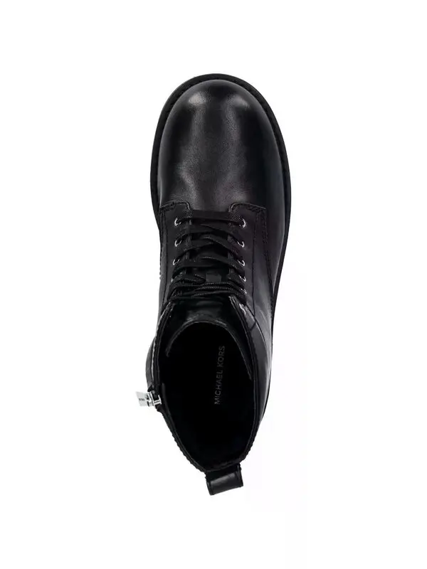 Michael Kors Lyle Leather Combat Boots