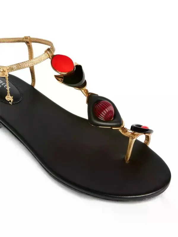 Emilio Pucci Bijoux Leather Sandals