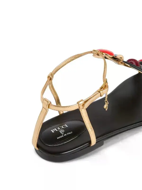 Emilio Pucci Bijoux Leather Sandals