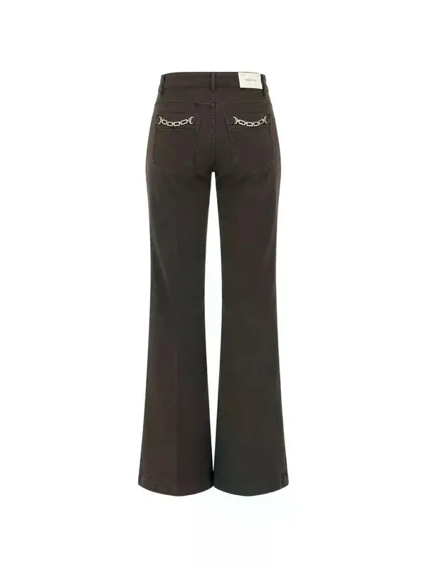 KOCCA Chain-embellished Flared Jeans