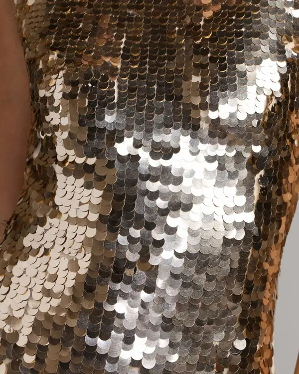 Mac Duggal Sleeveless Sequin Column Gown
