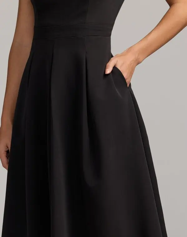 Mac Duggal Embellished Collar A-line Midi Dress