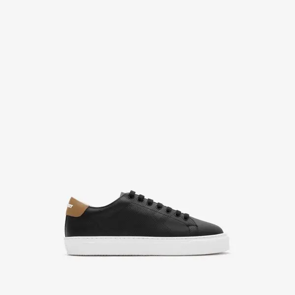 Burberry Check Leather Sneakers