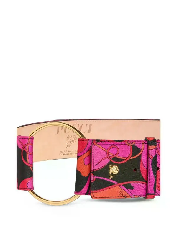 Emilio Pucci Orchidee Print Belt